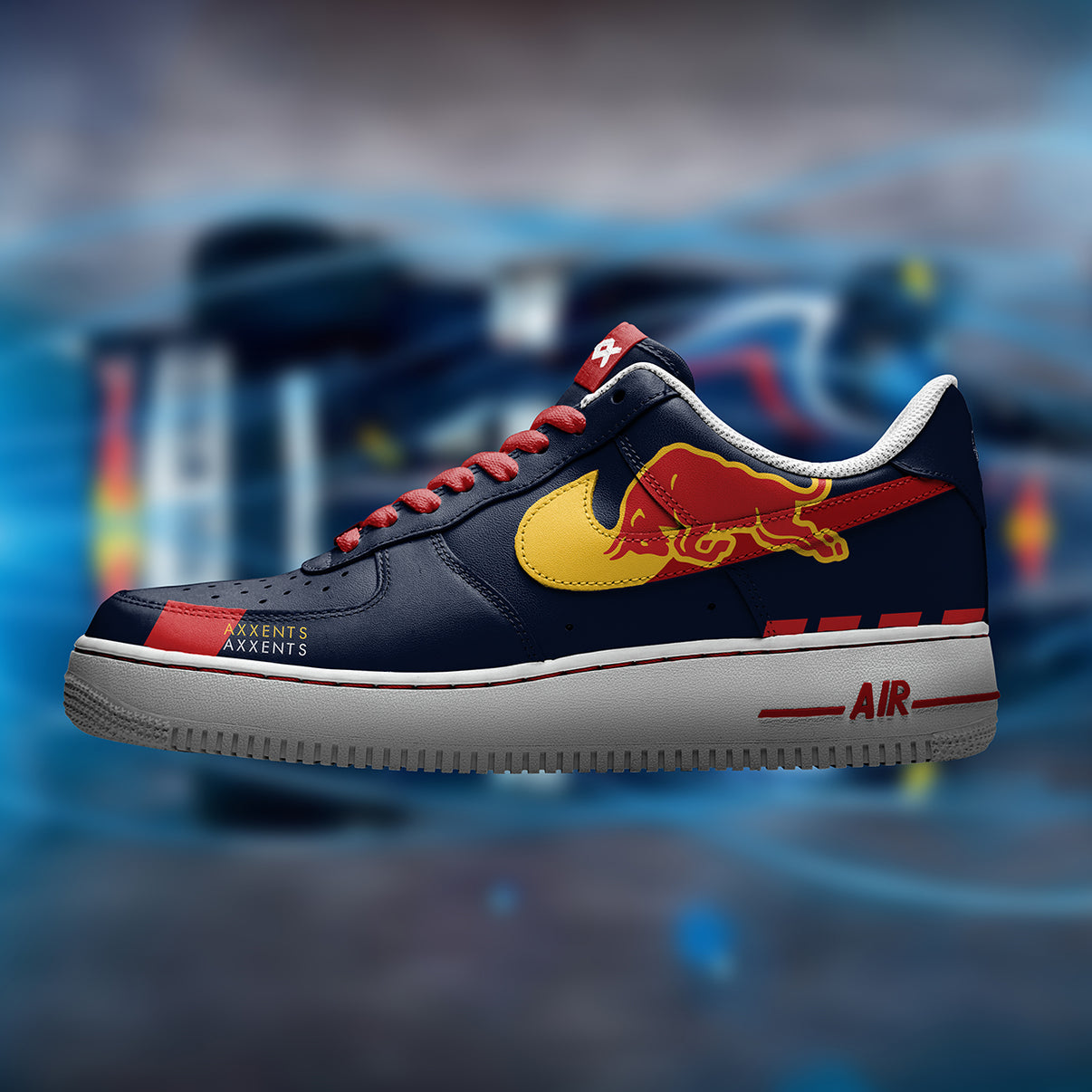 "F1 RBULL" Nike AF1 (Formula 1 Collection) – axxents